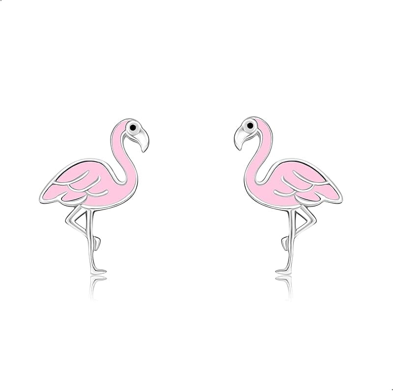 Animal Stud Earrings 925 Sterling Silver Elephant/Unicorn/Chicken ...