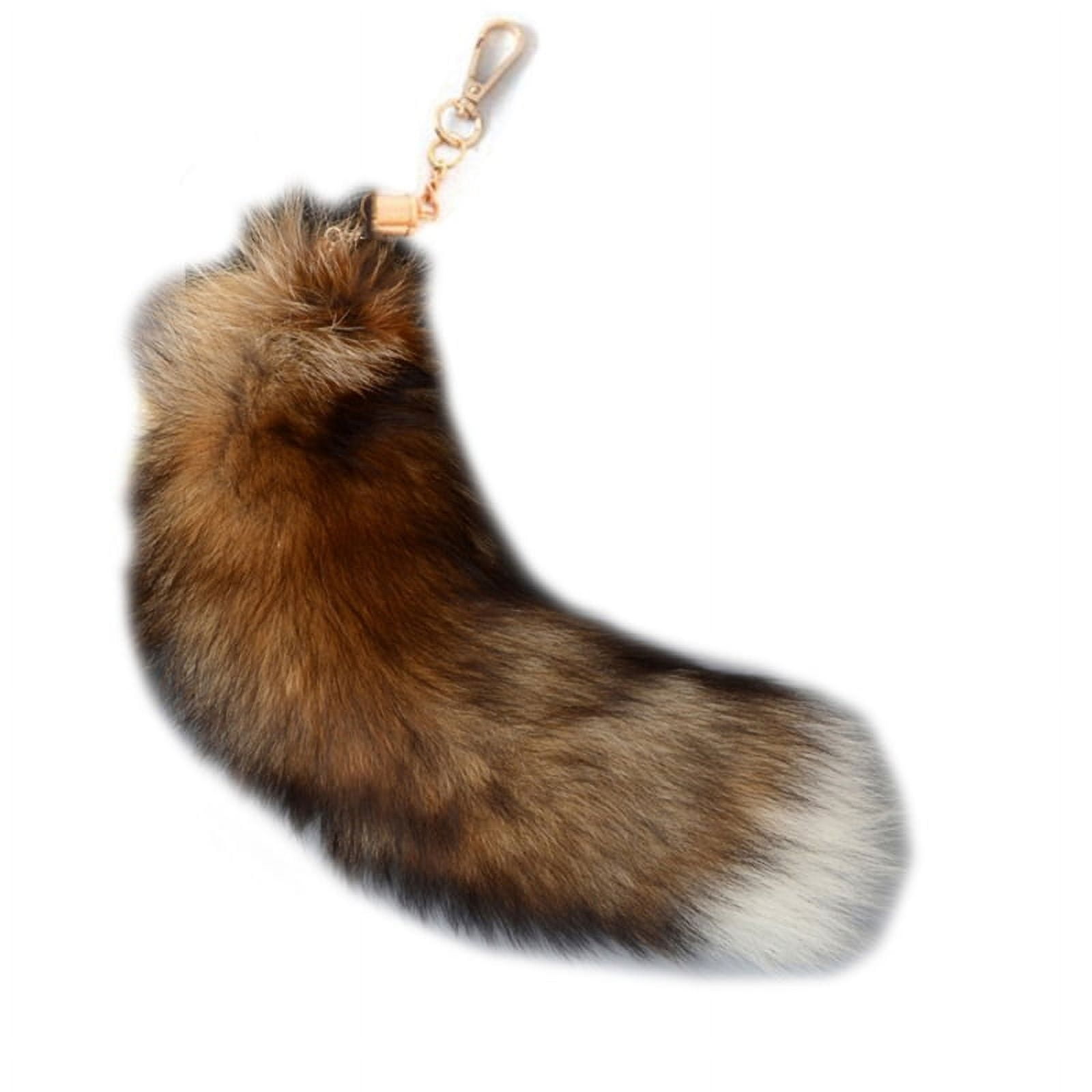 Animal Tail Key-Ring Fluffy Tail Chain Keychain Personalized Animal ...