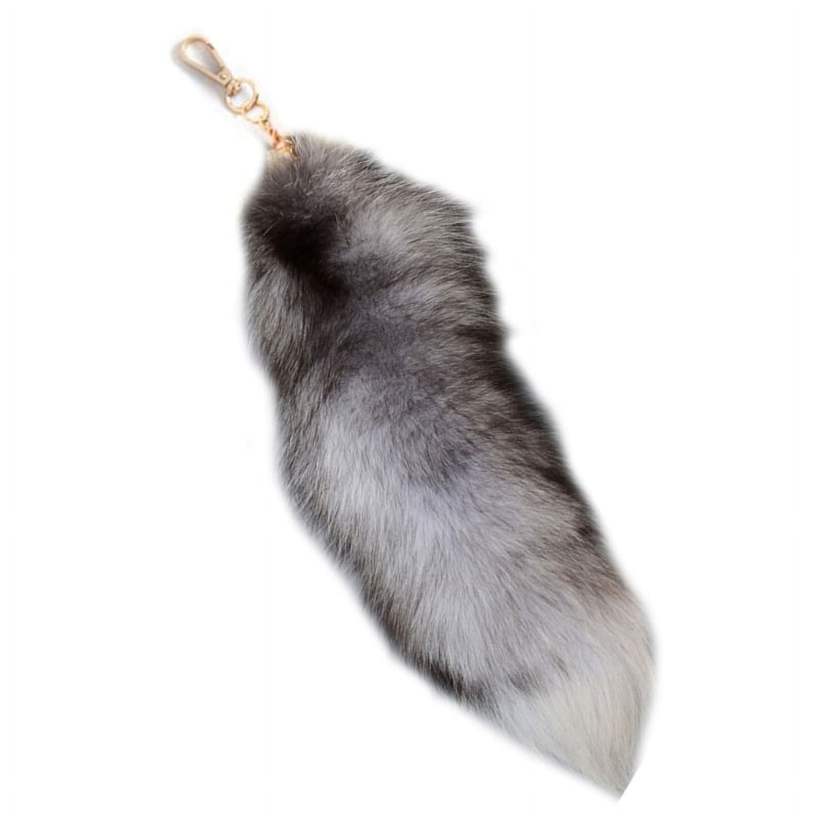 Animal Tail Key-Ring Fluffy Tail Chain Keychain Personalized Animal ...