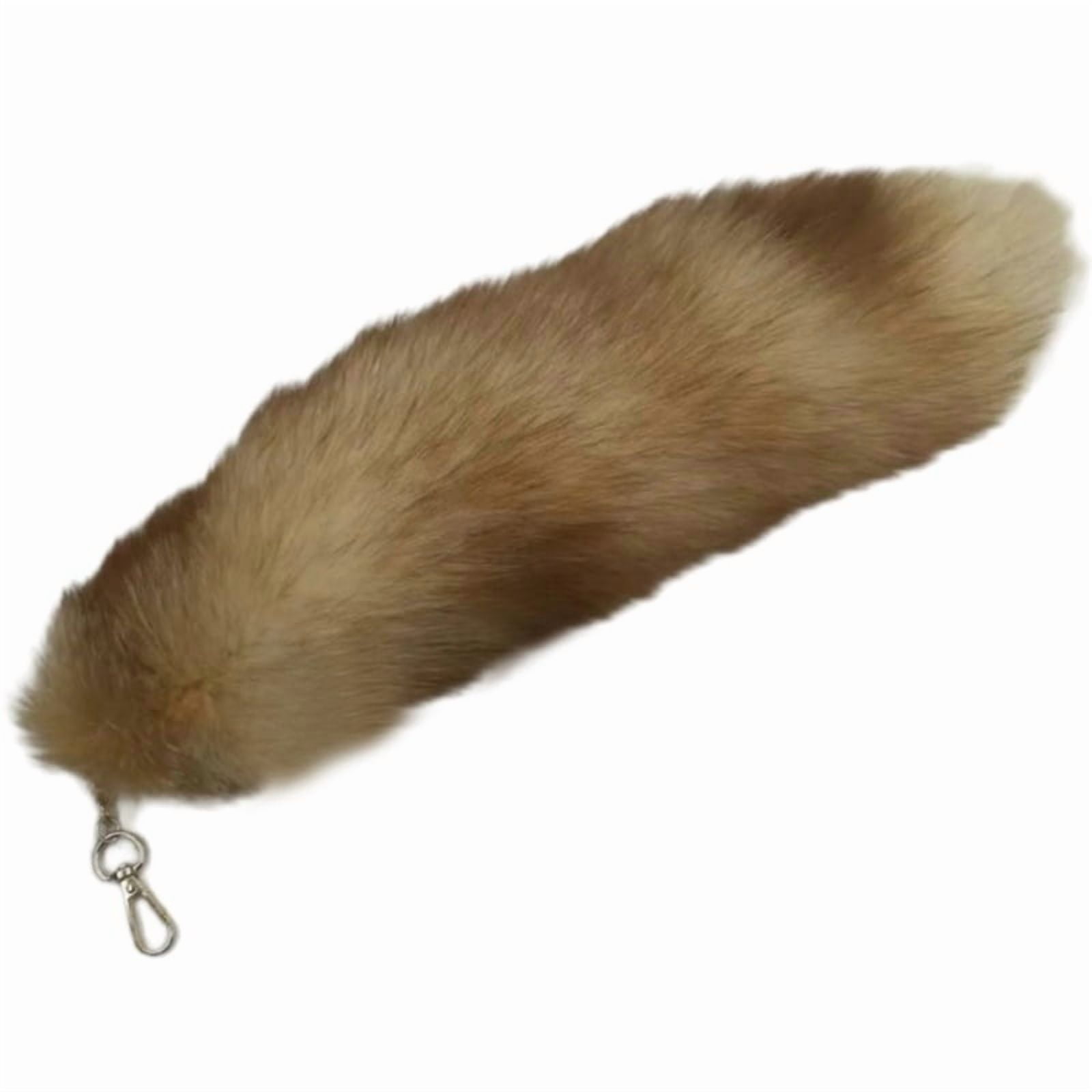 Animal Tail Keychain Plush Tail Charm Key Holder Keyring Pendant ...