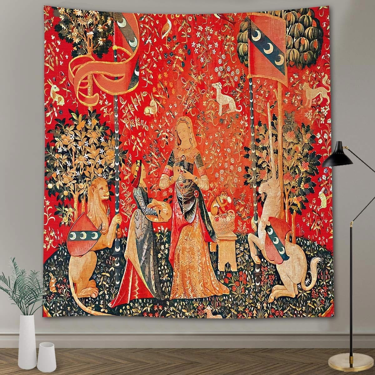 Animal Tapestry European Royal Princess Tapestrys Medieval Bohemian ...
