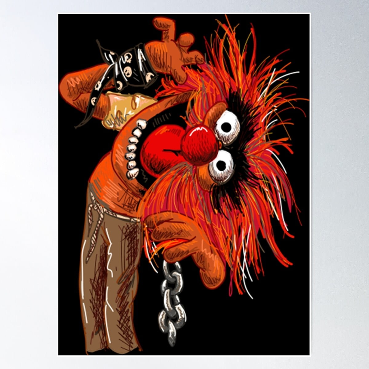 Animal The Muppets Poster Wall Art, Modern Wall Decor For Living Room ...