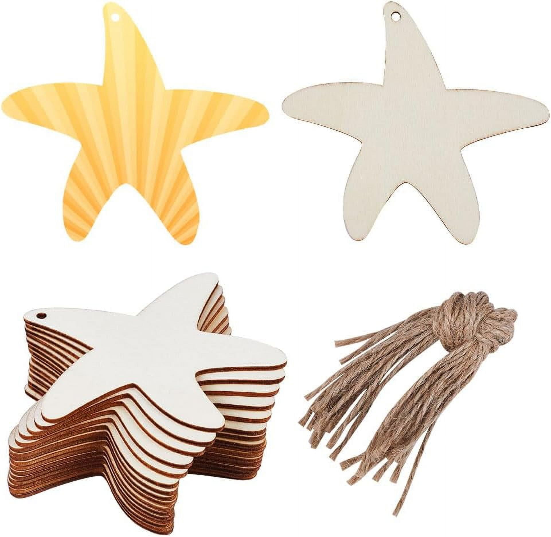 Animal Theme Unfinished Blank Wooden Pendants Set for Painting Arts ...