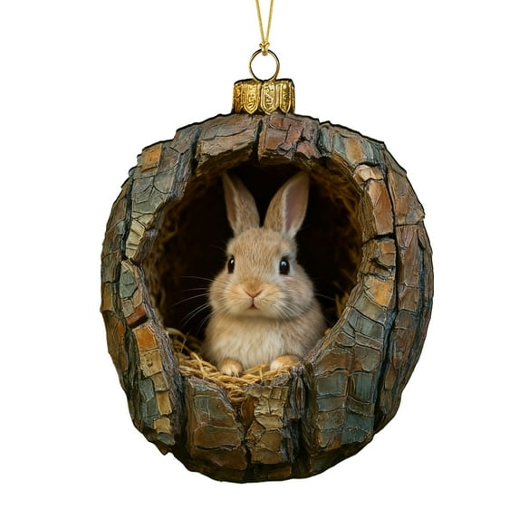 Animal Themed Acrylic Christmas Ornaments, Double-Sided Hanging Decor ...