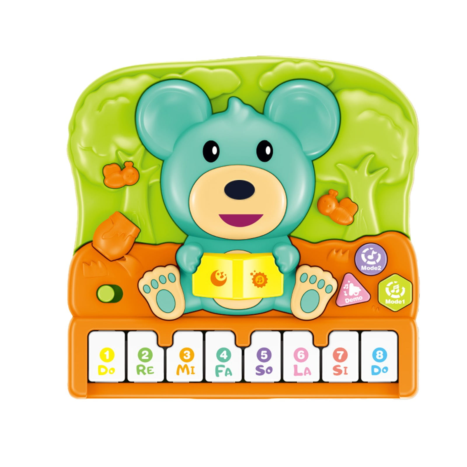 Animal Themed Musical Keyboard Toy with 8 Keys, Early Learning Piano ...