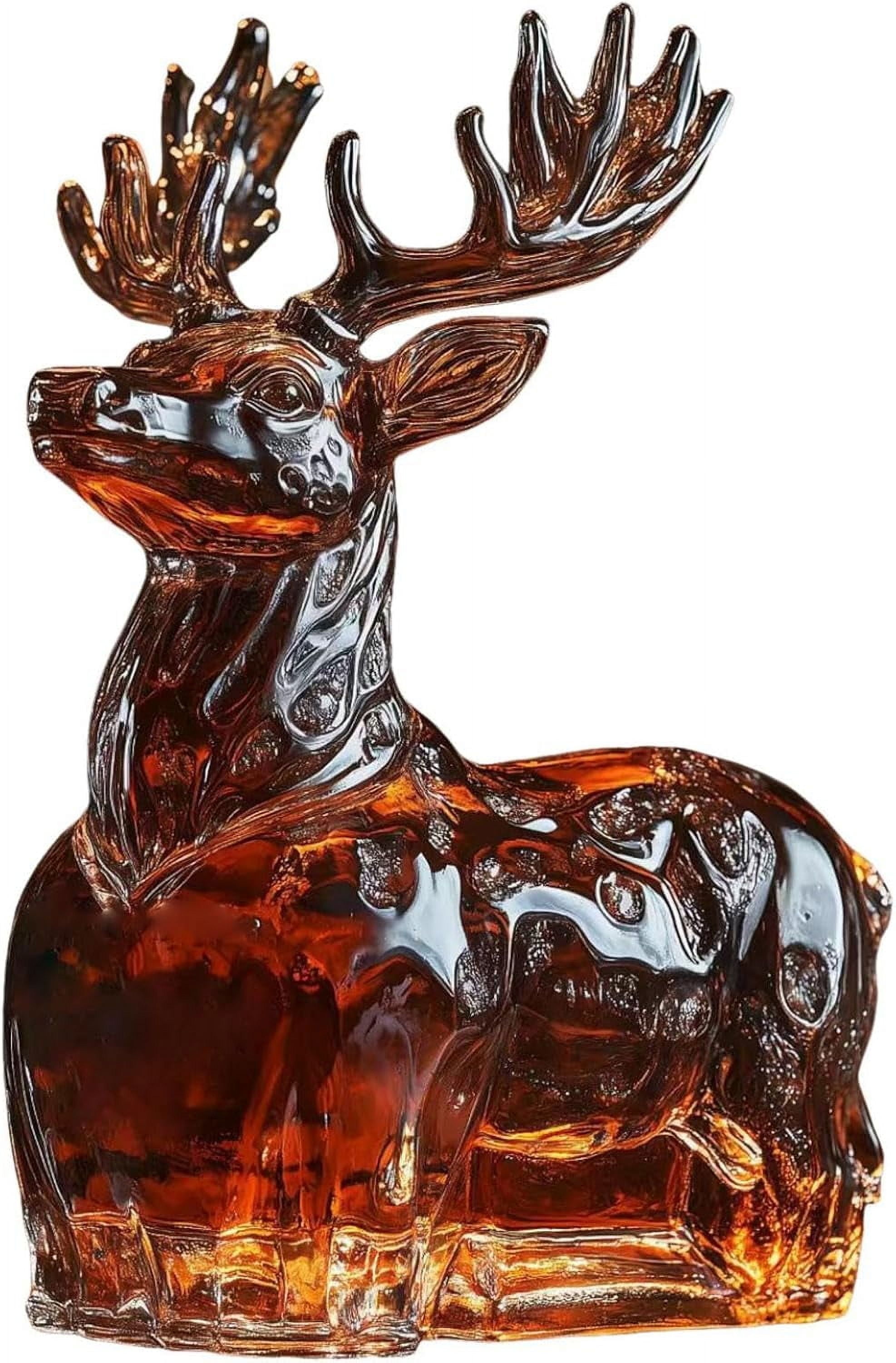 Animal-Themed Whiskey Decanter - Owl Wolf Deer Elephant Shaped Glass ...