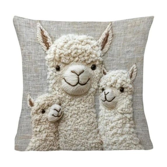 Animal Throw Pillow Covers, 18 x 18 Inch Soft Plush 3D Cushion Case ...