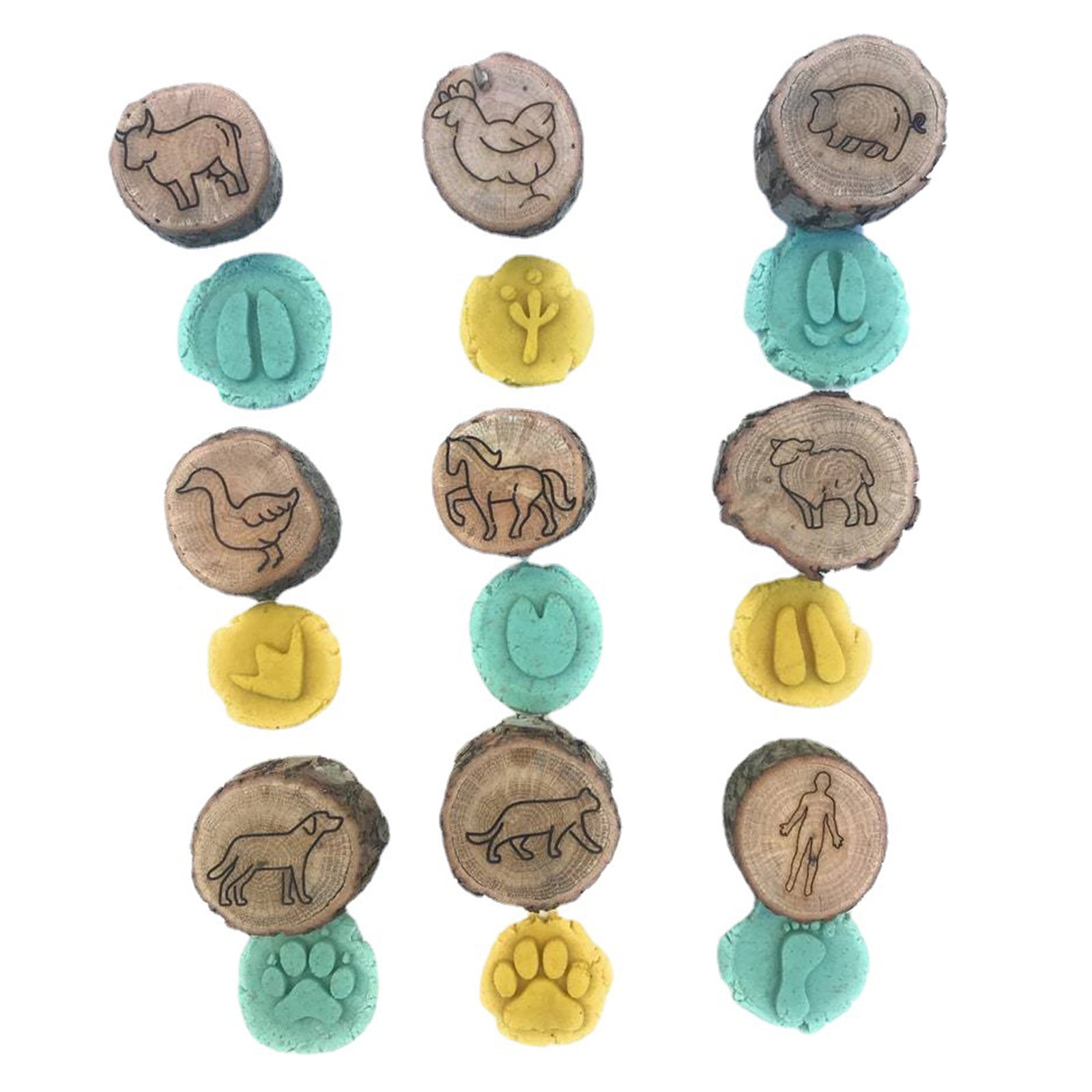 Animal Tracks Stamps,Creative Animal Footprint Stamps Playdough ...