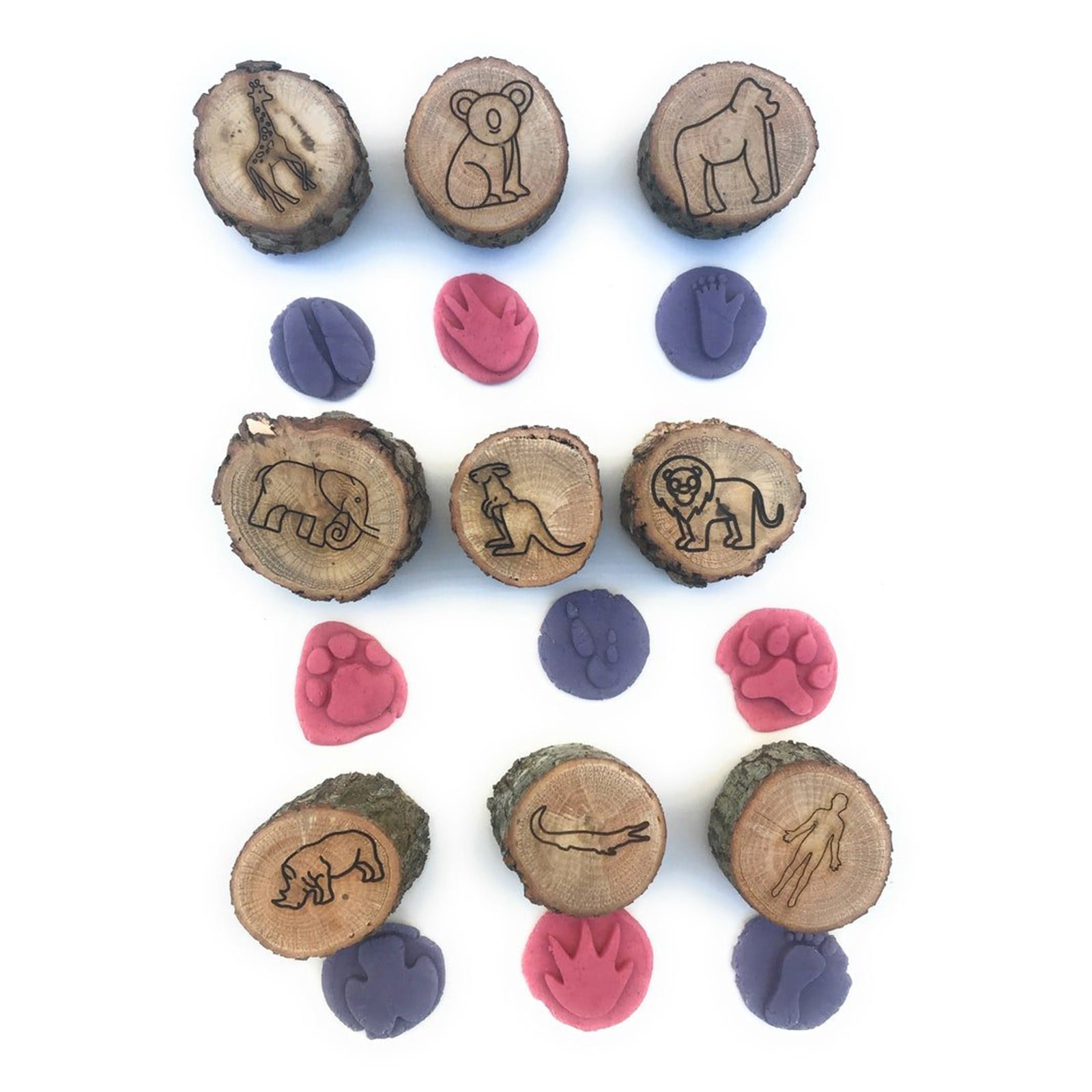 Animal Tracks Stamps,Creative Animal Footprint Stamps Playdough ...