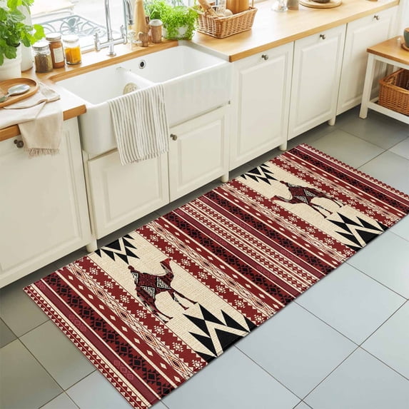 Animal Traditional Ethnic Style Rectangle Rug 2'x6' Abstract Geometric ...