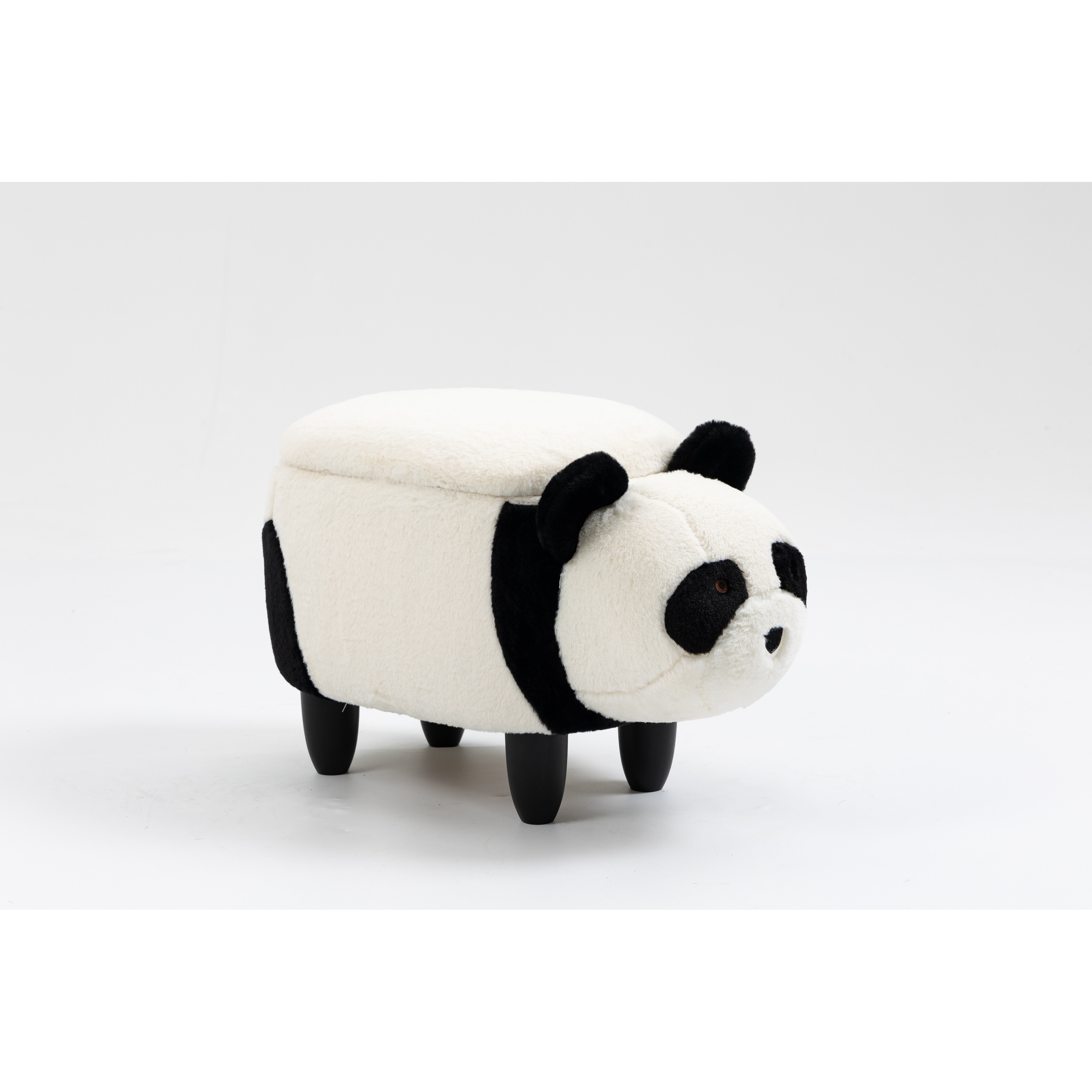 Animal Upholstered Storage Kids Ottoman Panda Ottoman - Walmart.com
