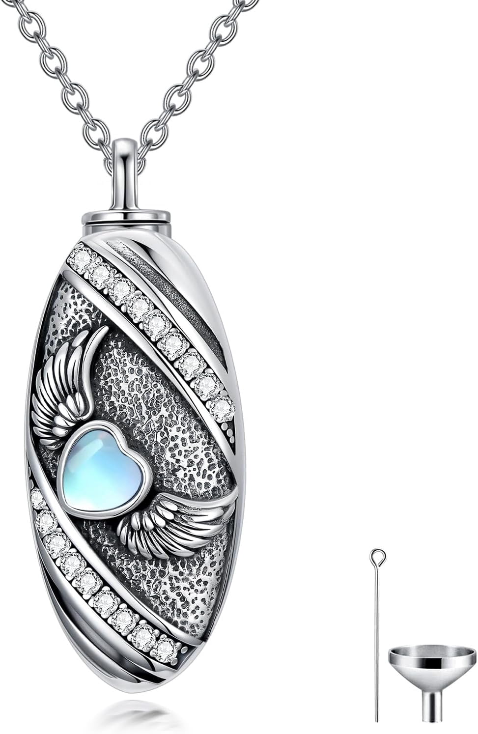Animal Urn Necklace for Ashes 925 Sterling Silver Dog Rabbit Cat ...