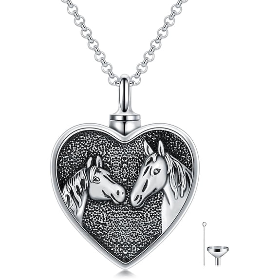 Animal Urn Necklace for Ashes 925 Sterling Silver Dog Rabbit Cat ...