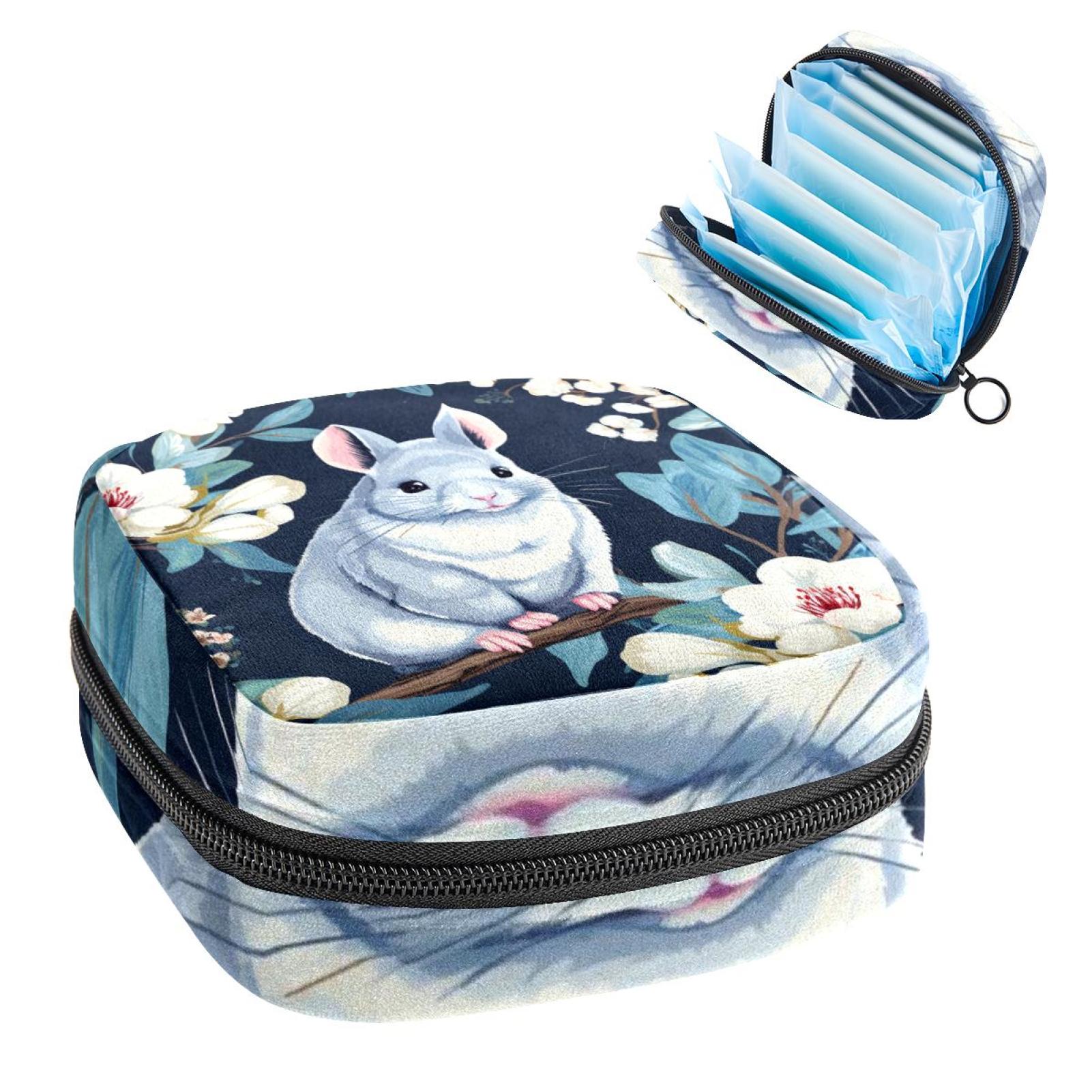 Animal Velvet Sanitary Napkin Storage Bag with Sponge Lining and Oxford ...