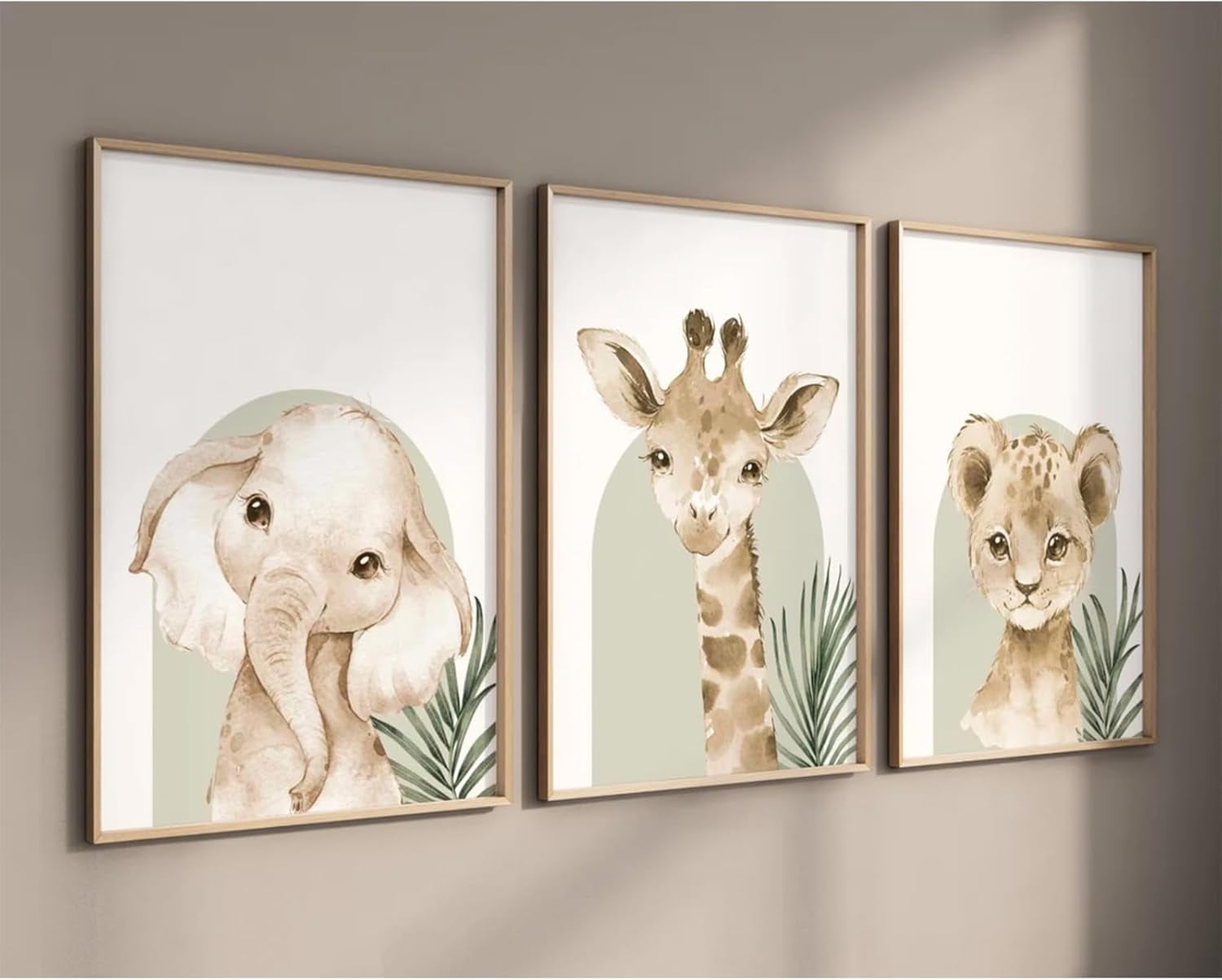 Animal Wall Art Pictures Baby Nursery Canvas Wall Art Decor Safari ...