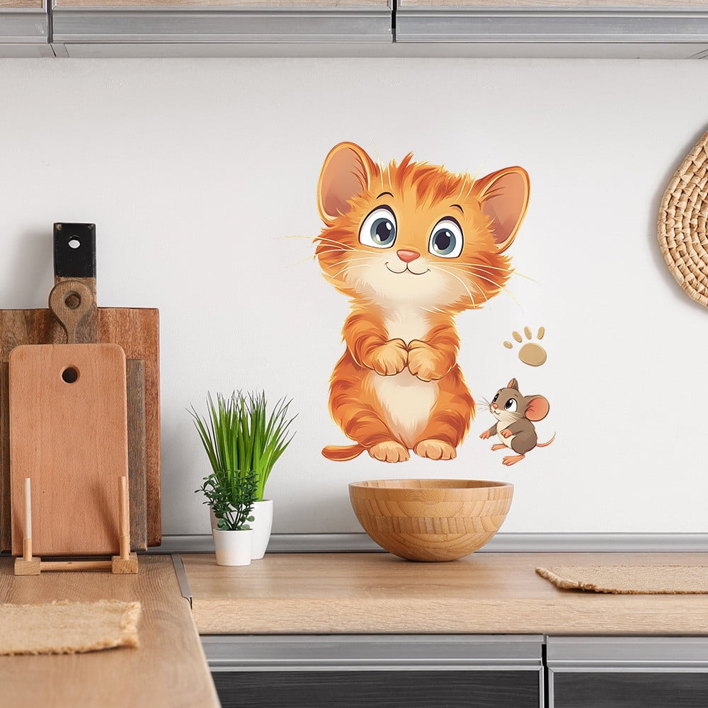 Animal Wall Decals, Removable Stickers for Nursery Decor with Self ...