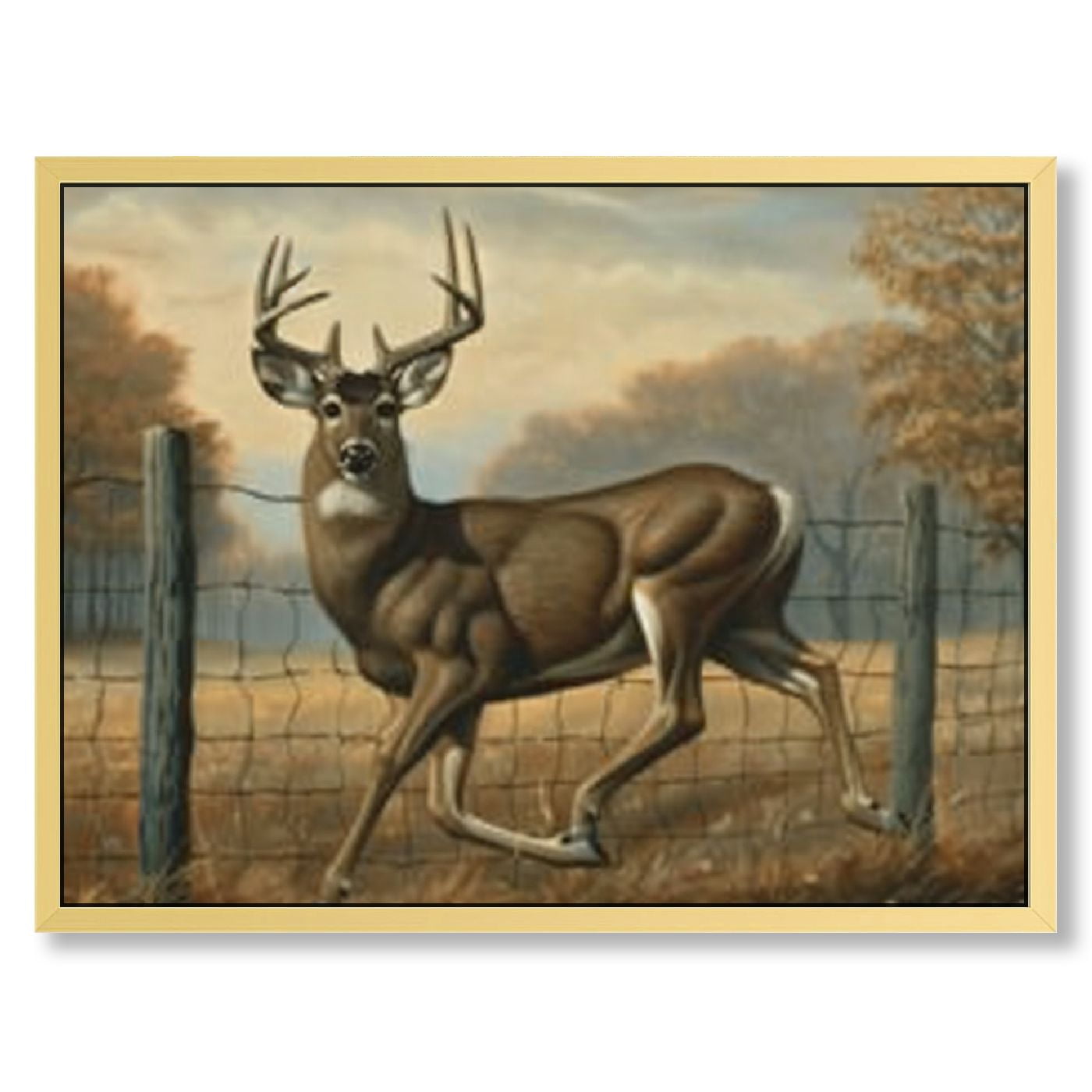 Animal Wild Deer Run Nature Prairie Tapestry Wall Hanging Decor Wall ...