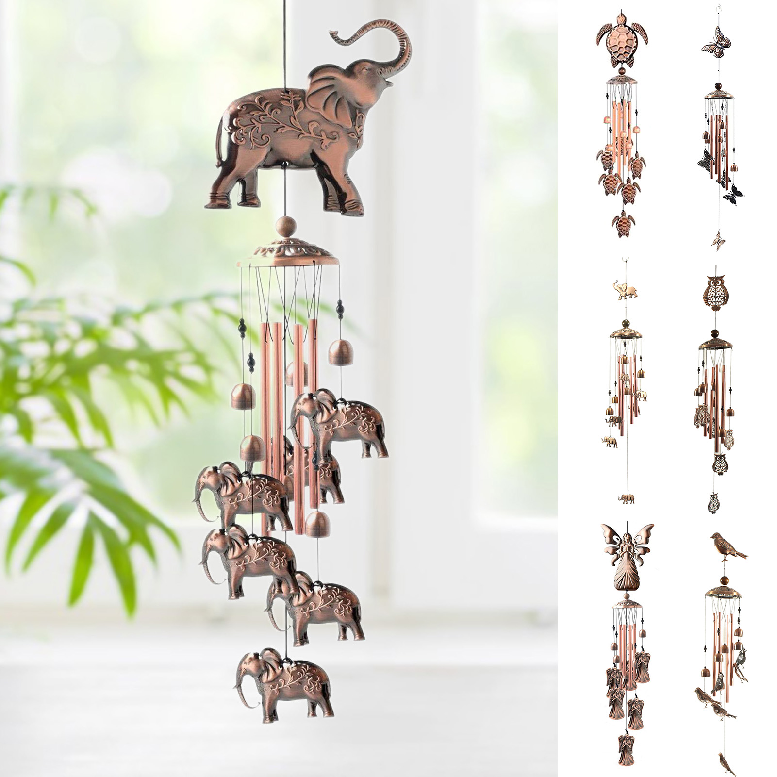 Animal Wind Chime Retro Relaxing Melody Decoration Electroplating ...