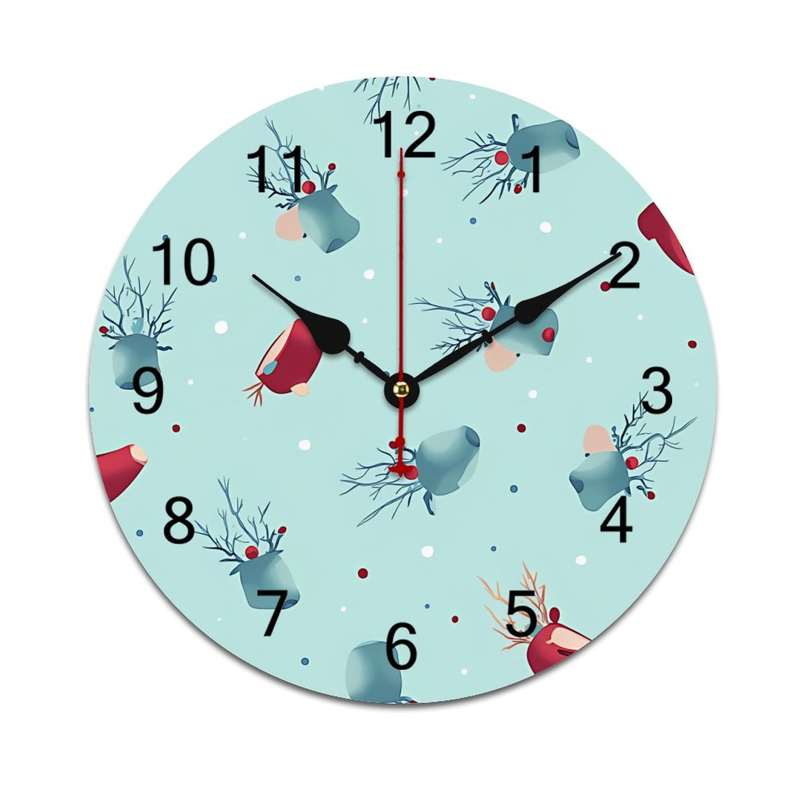 Animal Word Saying Big Wall Clock Home Decor Art Watch Living Room Gift ...