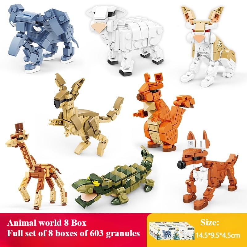 Animal World Building Blocks,LEGO-Compatible Giraffe Model ...