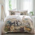 Animal World Queen Size 4 piece Duvet Cover Set,3 Comfort Bedding Set ...