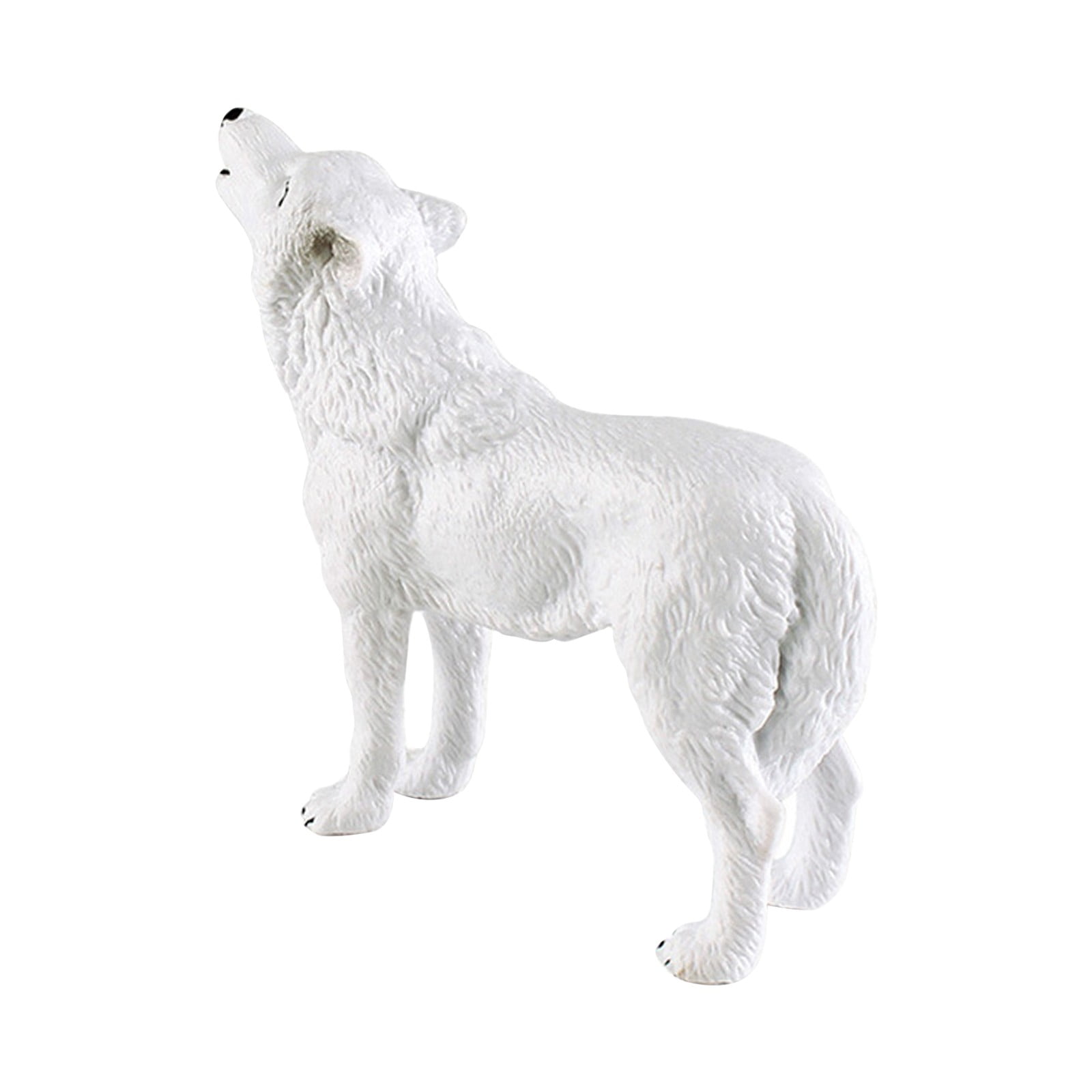 Animal World Wolf Model White Wolf Static Hand Made Ornament Set Model 1PC - Walmart.com