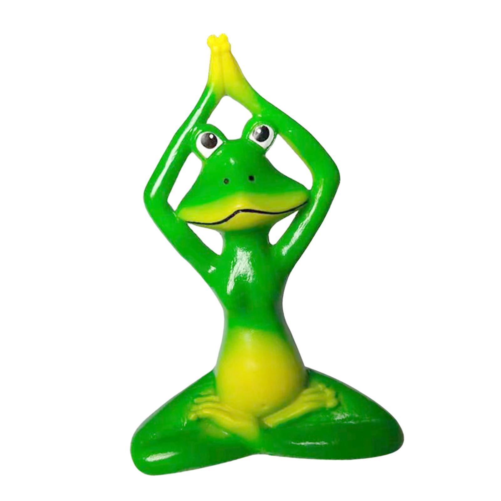 Animal Yoga Frogs Figurine Sculpture Decoration Home Decor Decorative ...