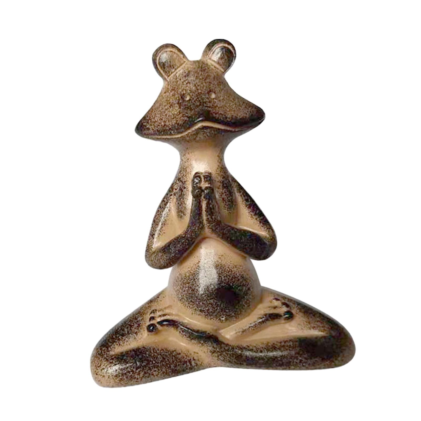 Animal Yoga Frogs Figurine Sculpture Decoration Home Decor Decorative ...