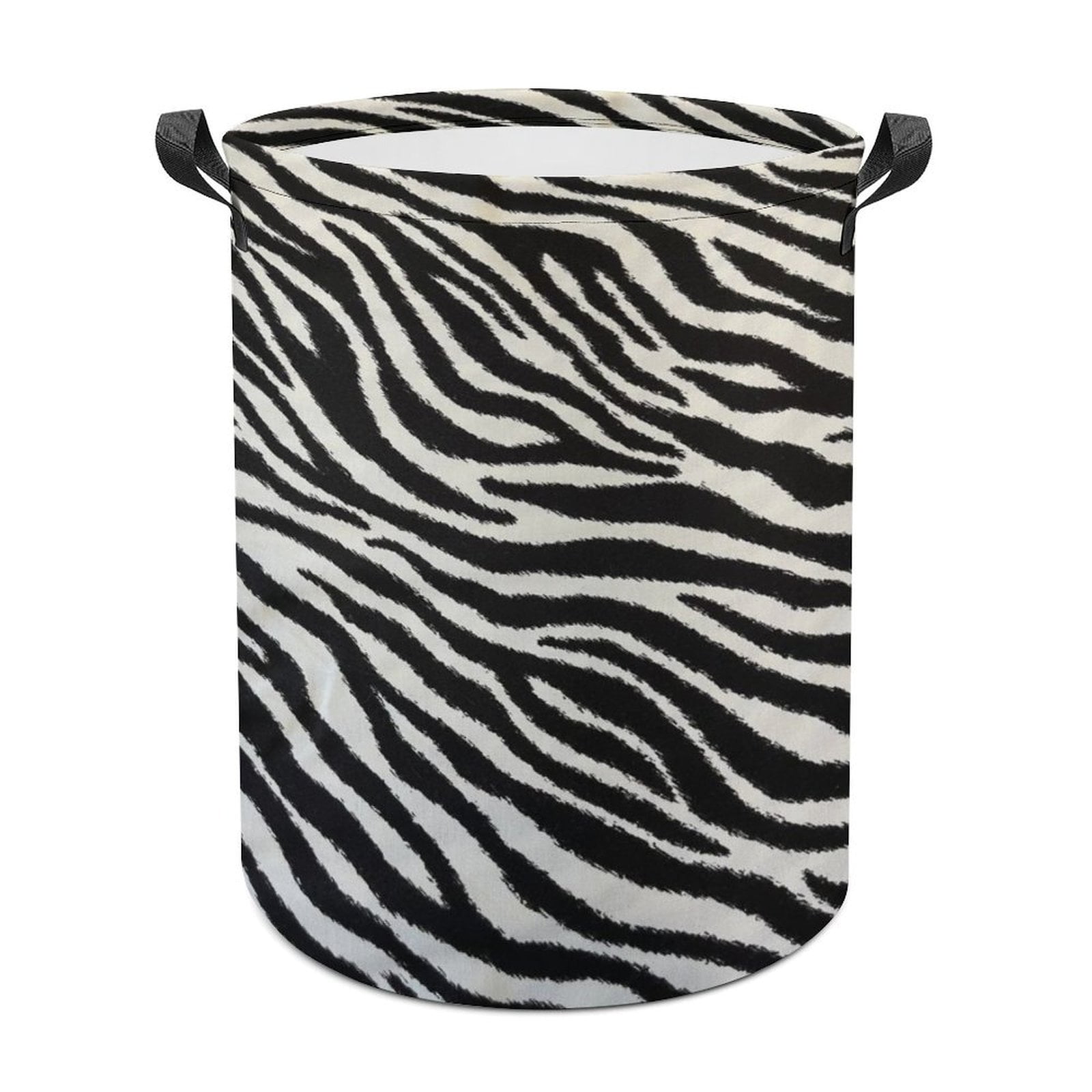 Animal Zebra Print Laundry Basket for Dirty Clothes Storage Hamper Home ...