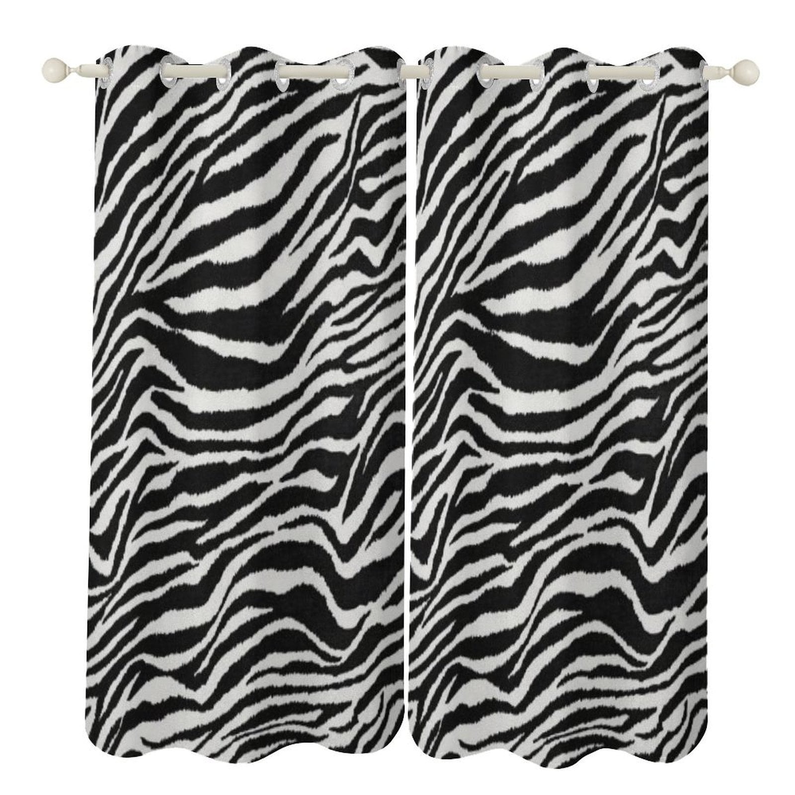 Animal Zebra Print Study Room Living Kitchen Bedroom For Blackout ...