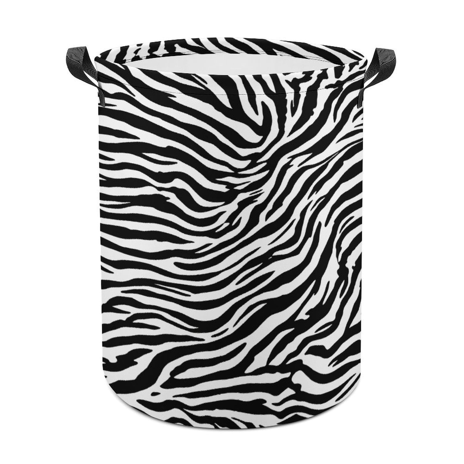 Animal Zebra PrintLaundry Basket Collapsible Clothing Hamper Toys ...