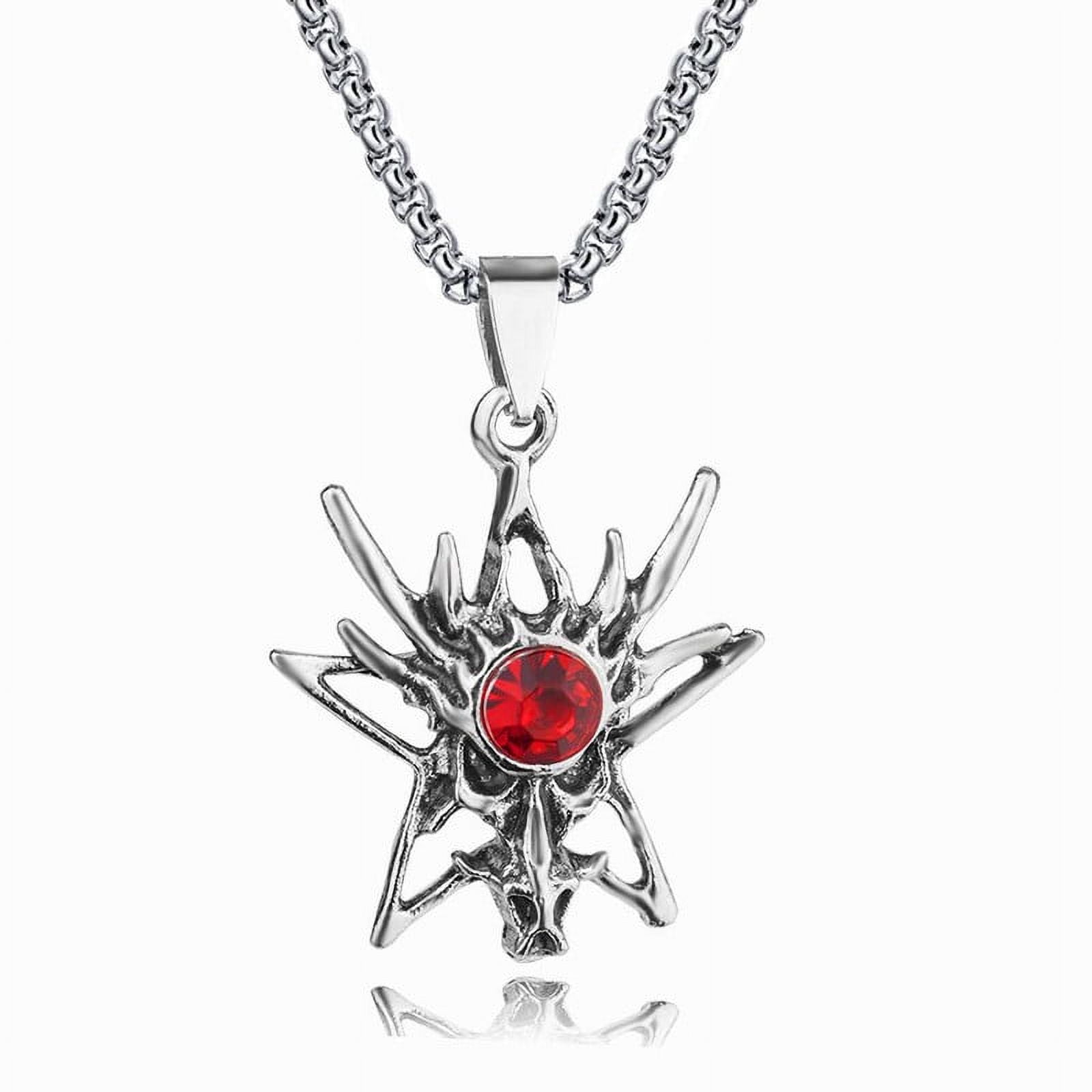 Animal Zodiac Dragon ruby Pendant Necklace for Men, Necklace for Gifts ...