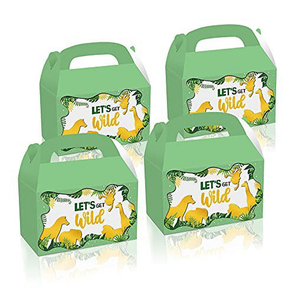 Animal Zoo Party Supplies Gift Treat Boxes Baby Shower Animal Jungle ...