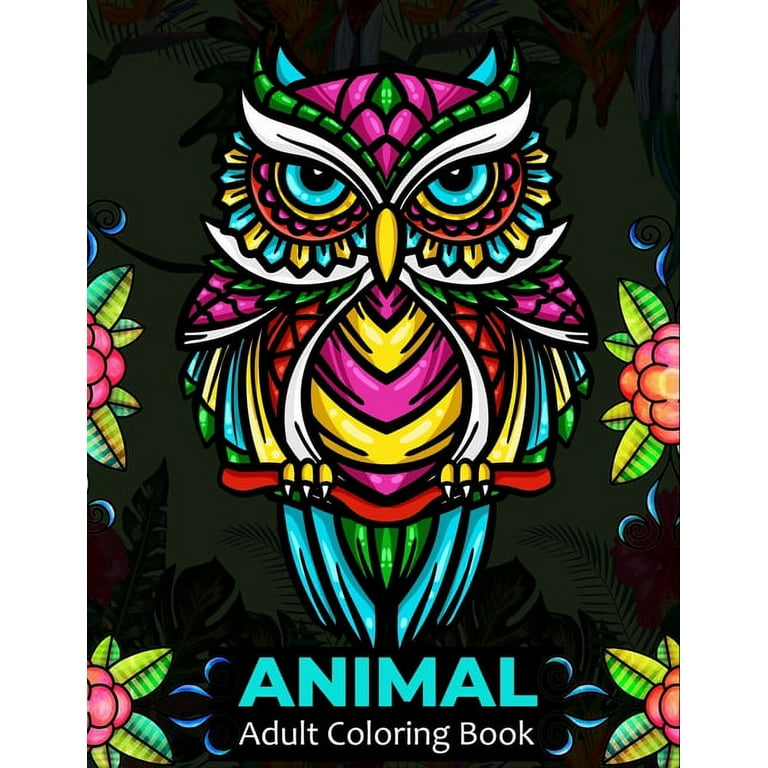 adult coloring pages animal patterns owl