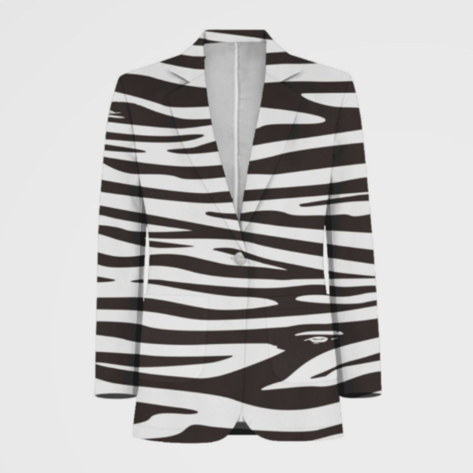 Animal black and white zebra pattern-01 Men Blazers Slim Clothing ...