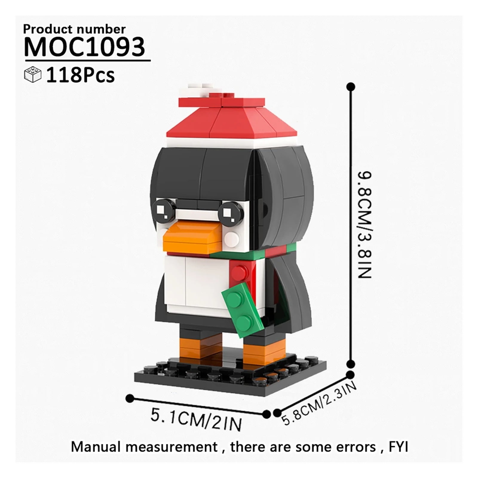 Animal bricks, deer, cat, dog, red panda bricks, farm-compatible ...