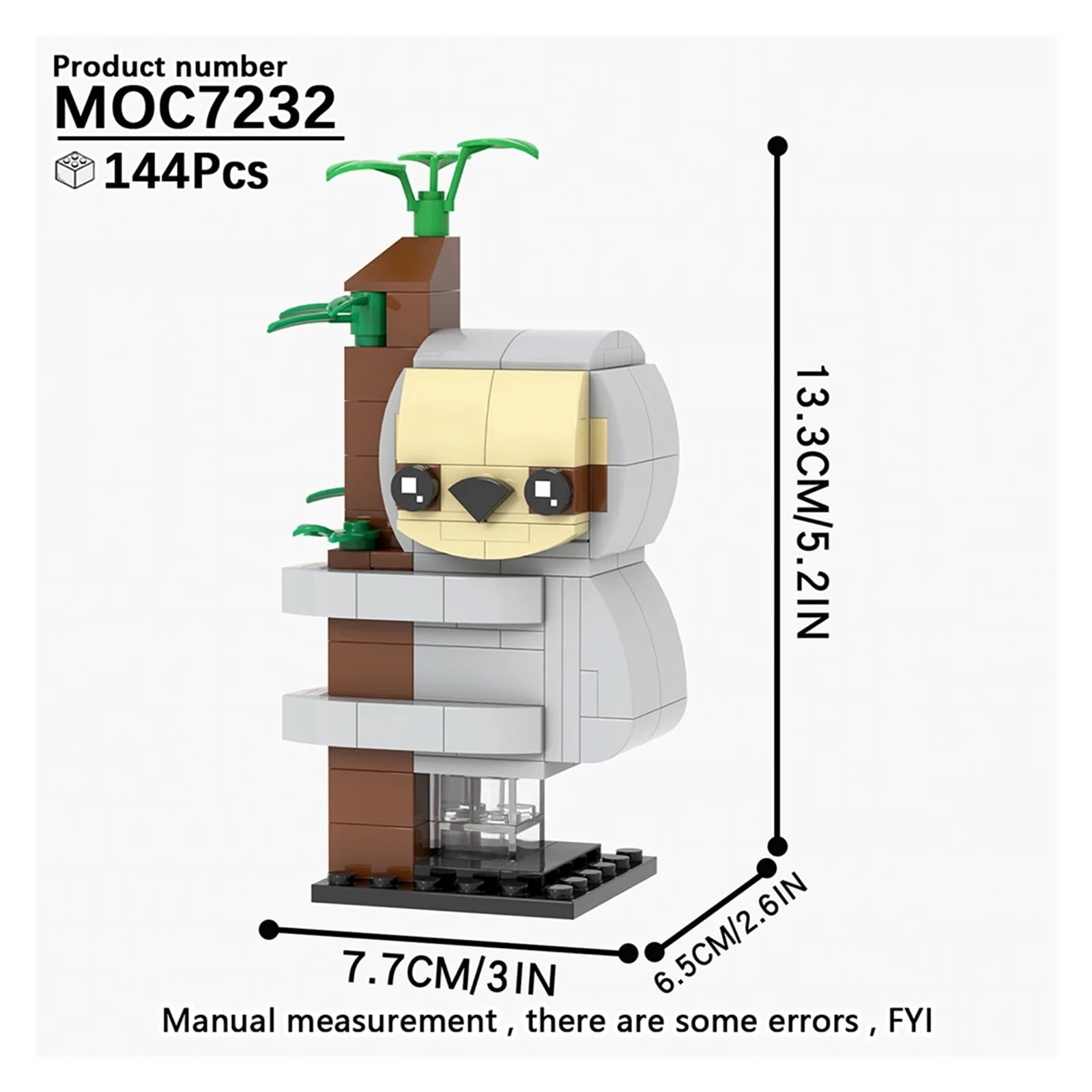 Animal bricks, deer, cat, dog, red panda bricks, farm-compatible ...