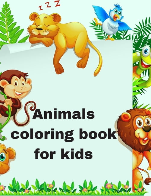 Animal coloring book for kids: 40 Animals Including Farm Animals ...