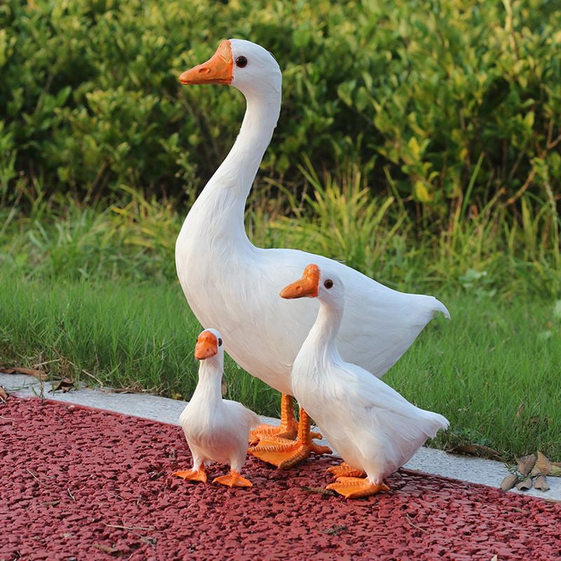 Animal goose SWAN children doll White Goose duck farm animal model ...