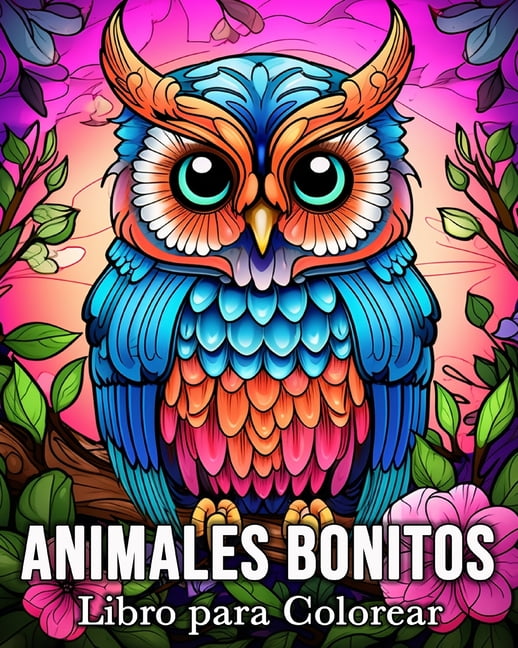 Animales Bonitos Libro para Colorear: 50 Imágenes Bonitas para Aliviar ...