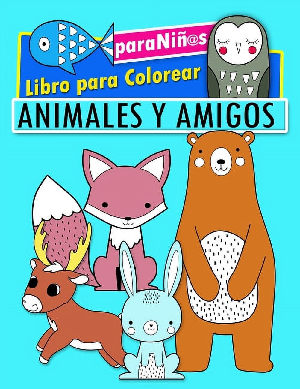 Animales y Amigos. Libro para colorear para niños: 52 dibujos infantiles para colorear - 2 - 8 ...