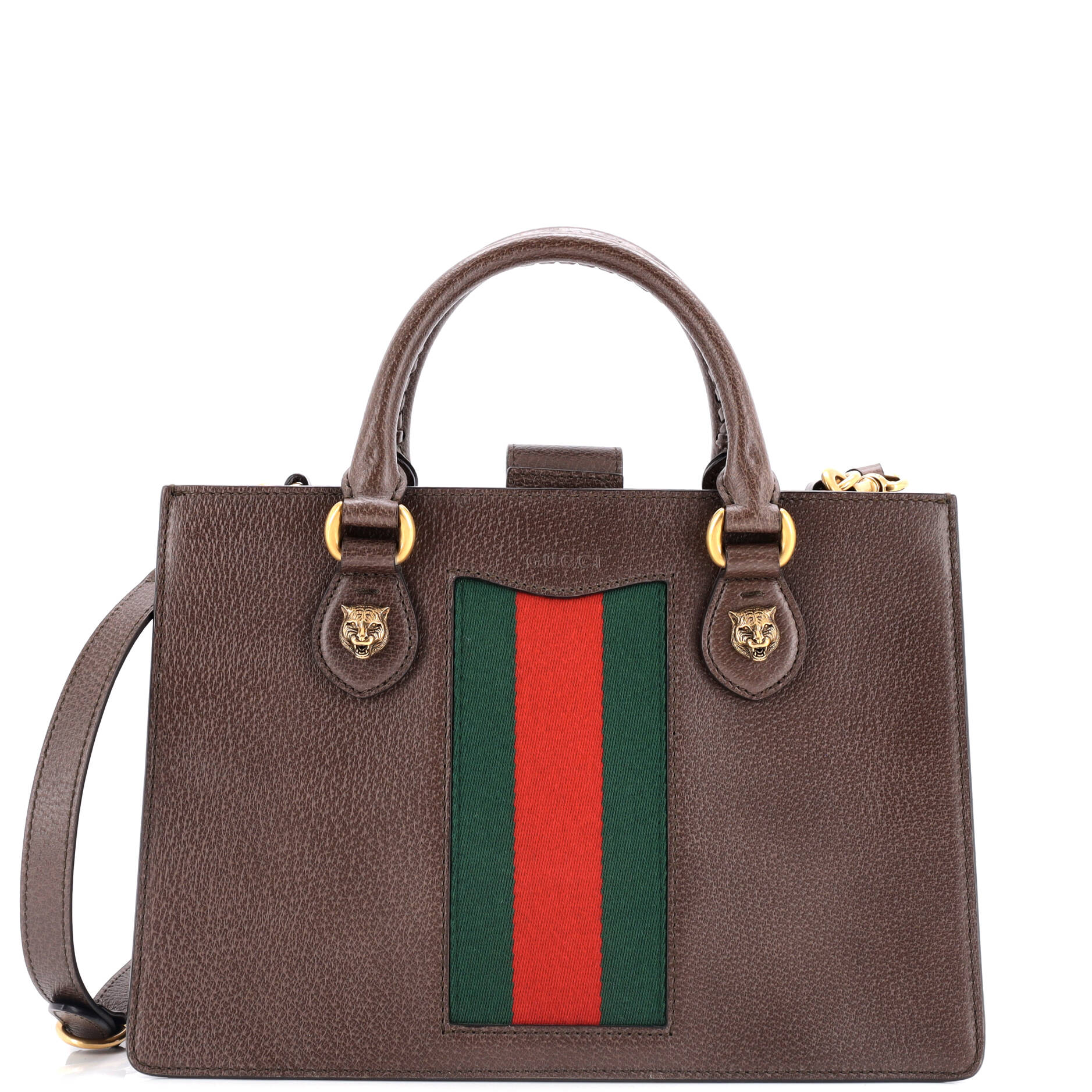 Pre-Owned Animalier Web Top Handle Tote Leather Medium By Rebag ...