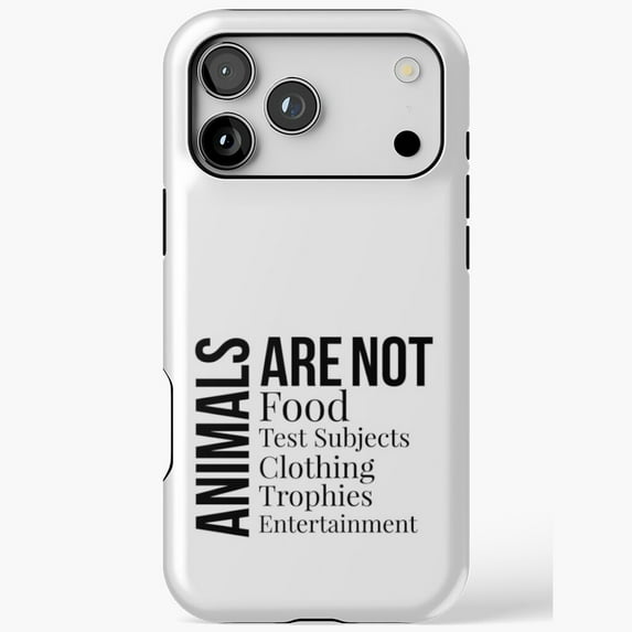 Animals Are Not Here for Us Vegan Quote Art Phone Case Compatible ...