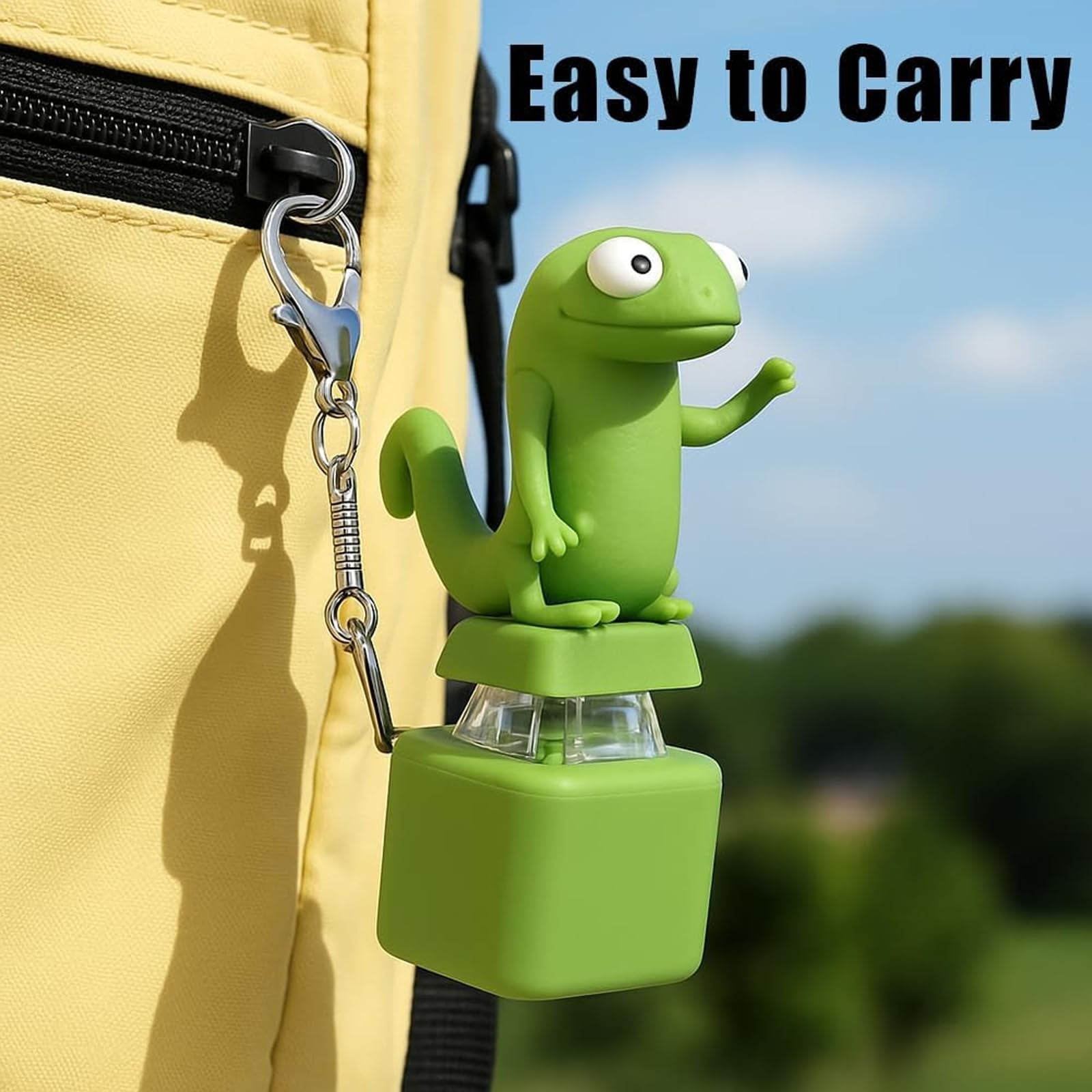 Animals Button Keychain, 2025 New Keyboard Clicker Lizards Fidget Toys ...