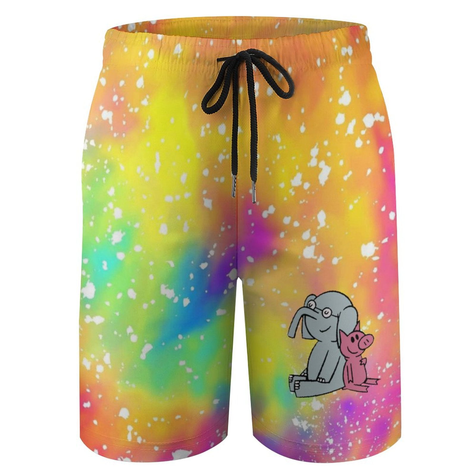 Animals Cartoon Elep-hant And Piggie Beach Pants Boys And Girls Teens ...