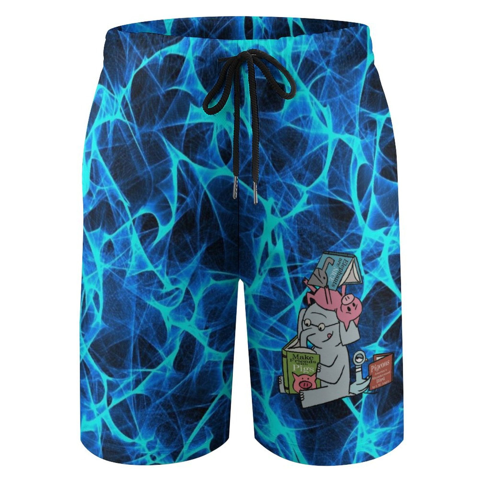 Animals Cartoon Elep-hant And Piggie Beach Pants Boys And Girls Teens ...