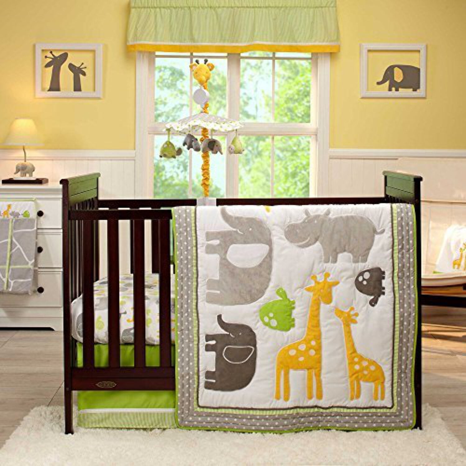 Animals Collection 4 Piece Baby Crib Nursery Bedding Set by Carter's ...