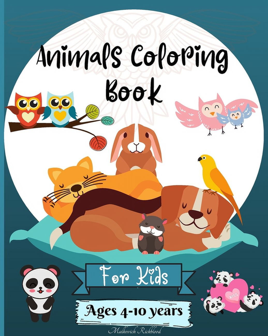 Animals Coloring Book For Kids Ages 4-10 years: Amazing Animals ...