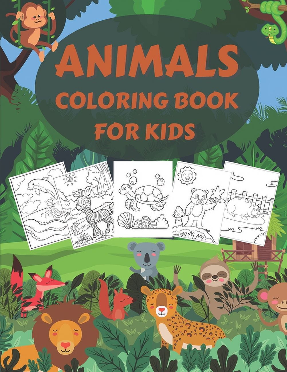 Animals Coloring Book for Kids : Wildlife Coloring Books for Kids and ...