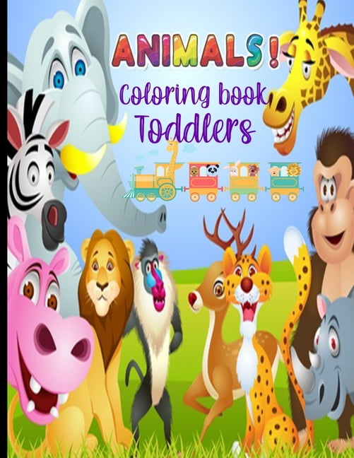 Animals Coloring Book for Toddlers, Kindergarten and Preschool Age ...
